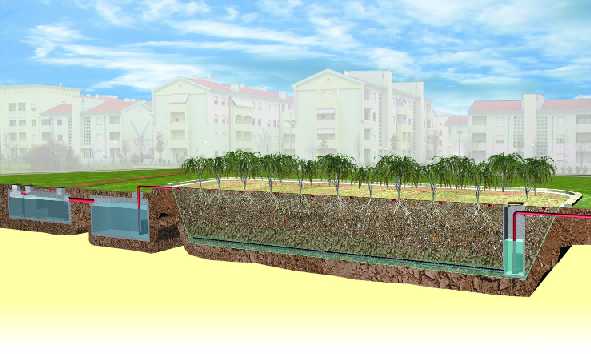 GEOFILTER ® VF: Impianto di fitodepurazione a flusso verticale